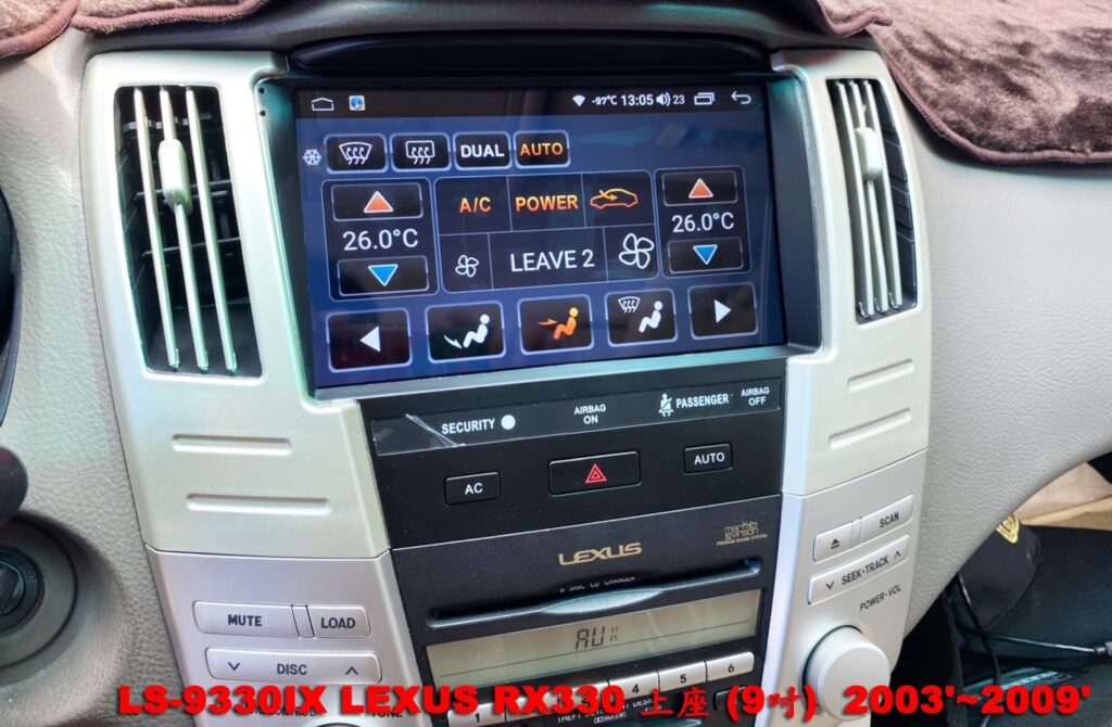 Car Android Panel for LEXUS RX330 / RX350 MOUNTED (9″) (2003’~2009 ...