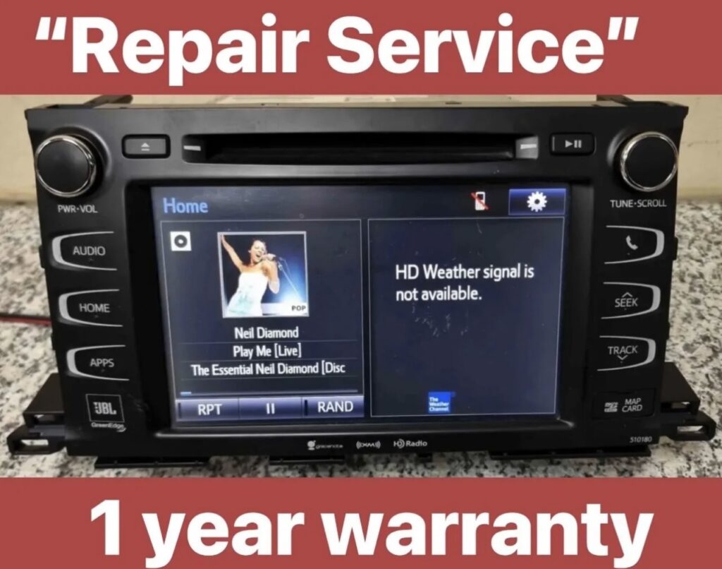 “REPAIR SERVICE” 2014-2020 Toyota Highlander Navigation Touch Screen ...